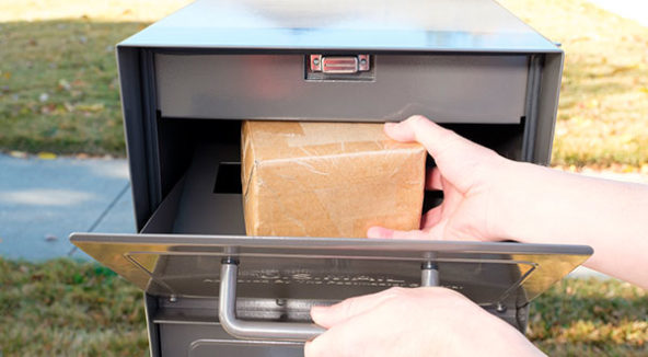 Black Secure Curbside Locking Mailbox | MailCase